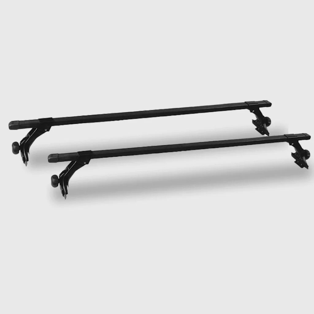 120cm Universal Rain Gutter Car Roof Rack Cross Bars Black Adjustable ...