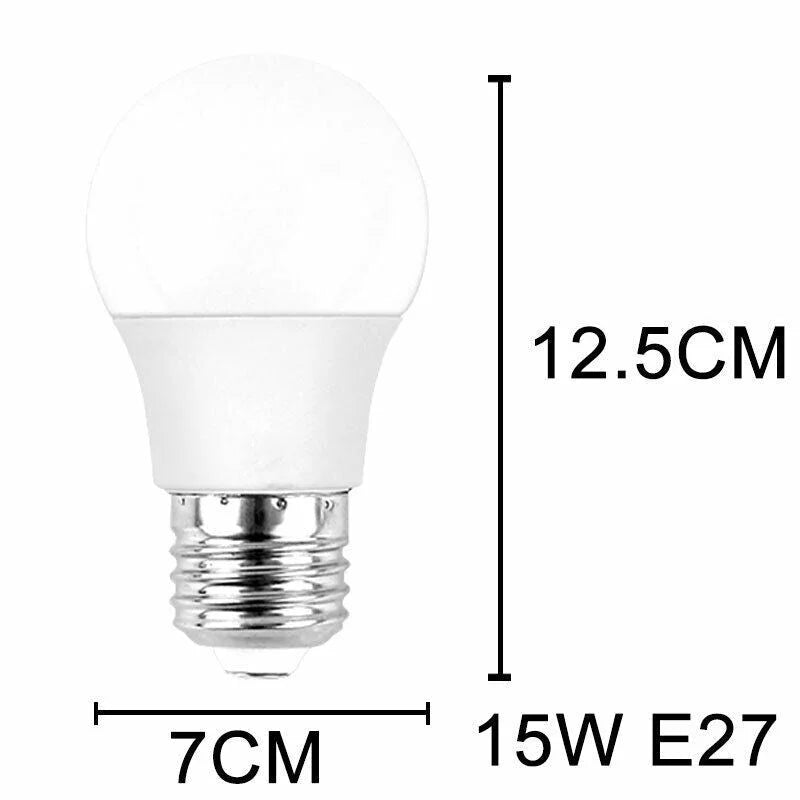2 PCS 220V 15W NEW LED Radar Sensor Motion Bulb E27 B22 Smart Security ...