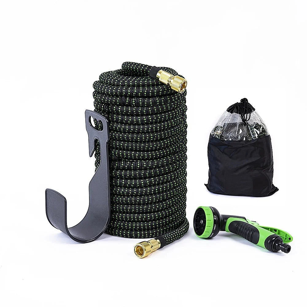 30m Garden Hose Strong Heavy Duty Expandable Flexible Hose Water Spray ...