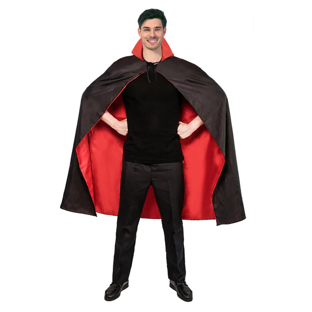 Adult Vampire Collared Cape Halloween Long Cloak Coat Party Costume in ...