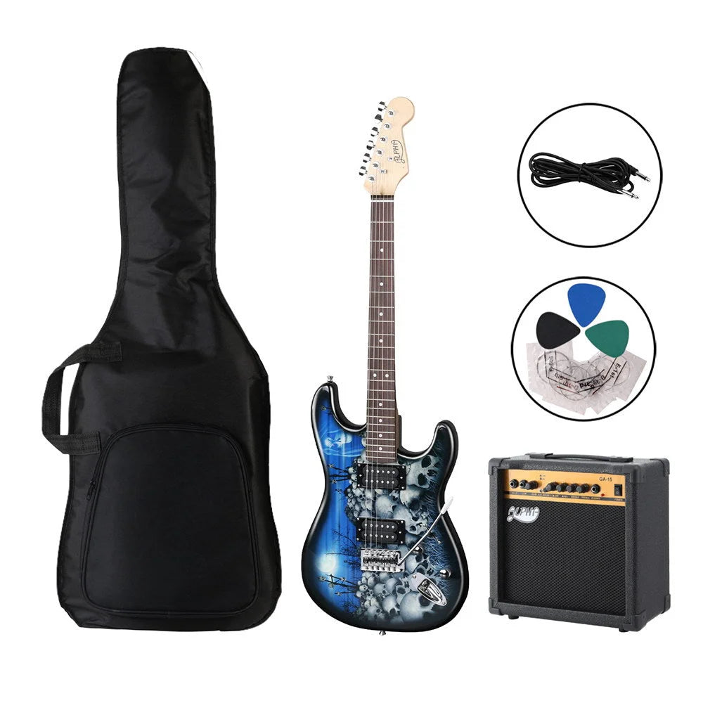 Alpha Electric Guitar Music String Instrument 20W Amplifier – Home My ...