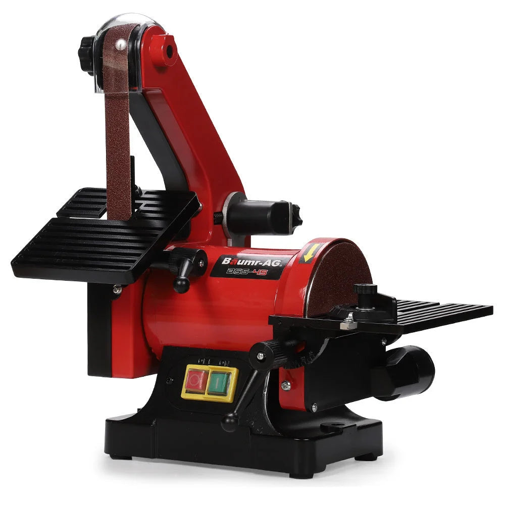 BAUMR-AG Bench Vertical Belt and Disc Sander Combo, 25mm Linisher, 125 ...