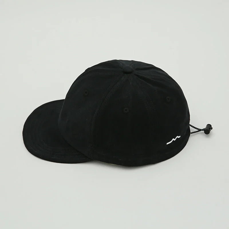 Black Minimalist Baseball Cap - Unisex Retro Streetwear Hat – Home My ...