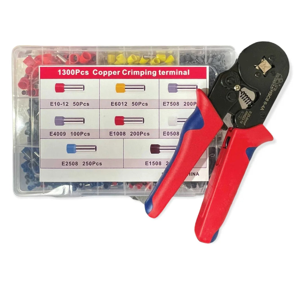 Bootlace Crimping Ferrule Tool Set 1300 Pcs Copper Wire Crimper Termin ...