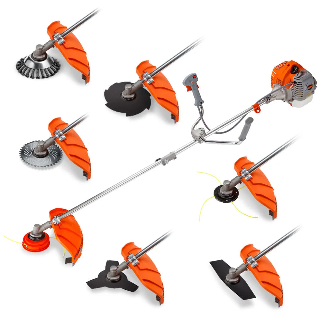 Brush Cutter 62CC Whipper Snipper Trimmer Edger Brushcutter Multi Pole ...