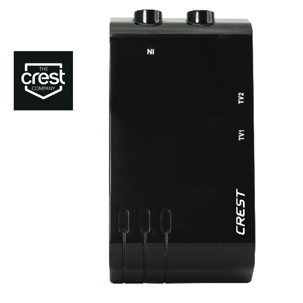 Crest UHF VHF Digital TV Signal Splitter Distributor 2 Outputs – Home ...