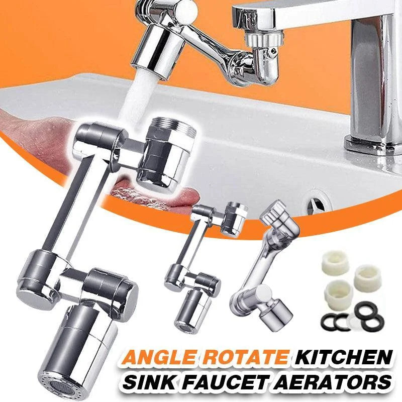 Faucet Extender Universal Rotate Robotic Arm Tap 1080 Swivel Spray Ext ...