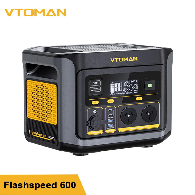 FlashSpeed 600 600W 499Wh AC/DC Portable Power Station Generator – Home ...