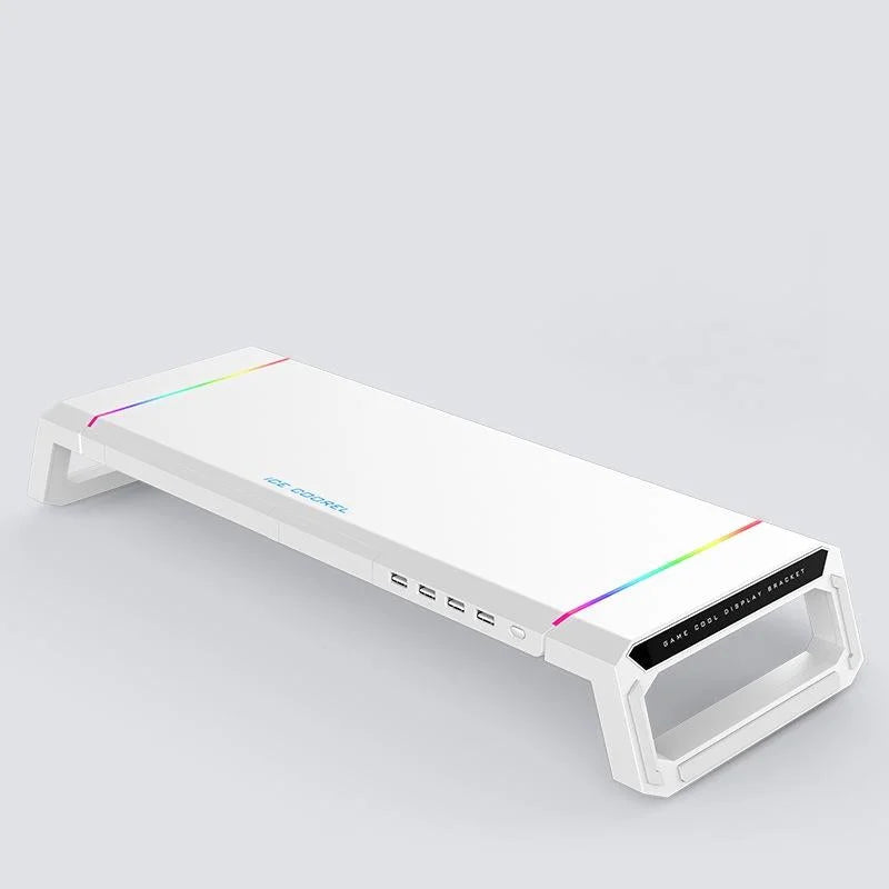 Foldable Laptop Stand with Rgb Lighting & Usb Expansion - Monitor Rack ...