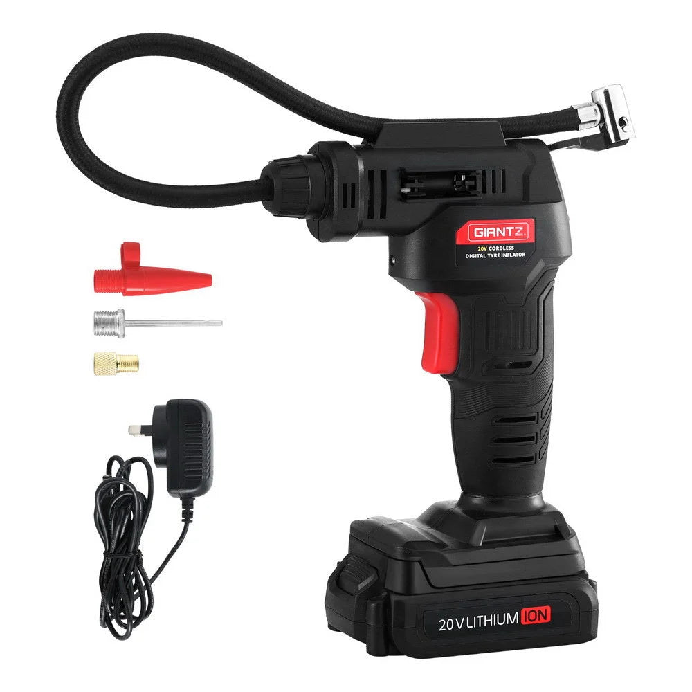 Giantz 20V Air Compressor 120PSI Electric Portable Air Inflator LED Li ...