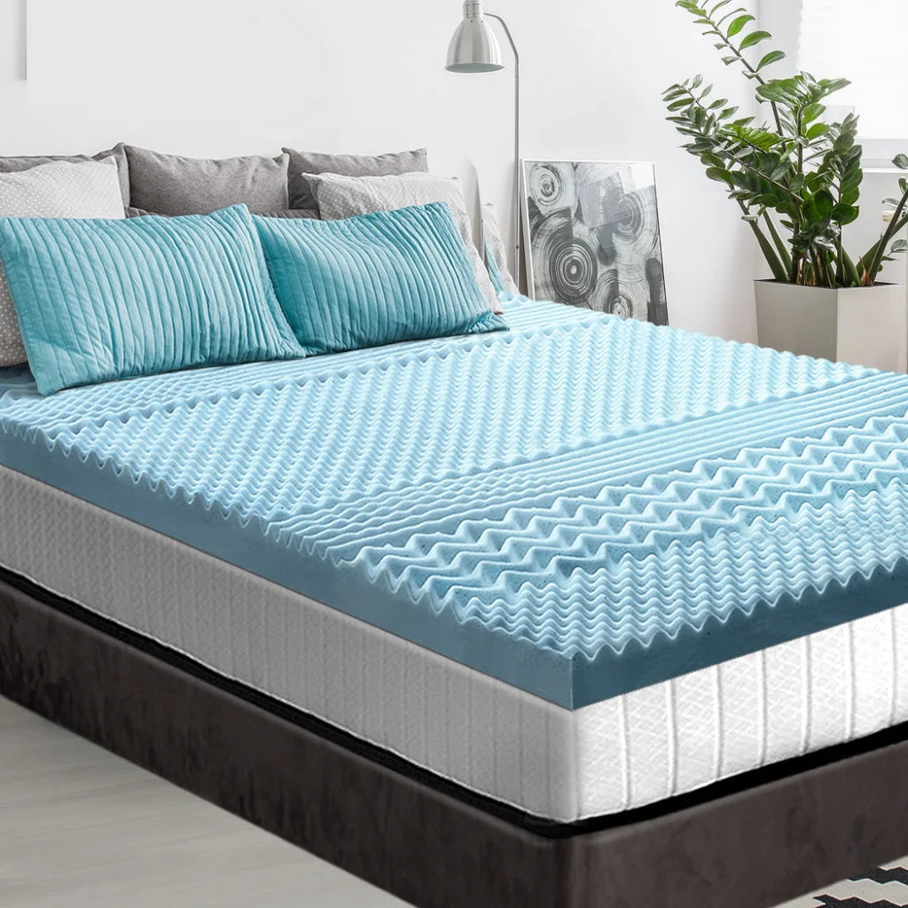 Giselle Memory Foam Mattress Topper 7-Zone 8cm King Single – Home My Garden