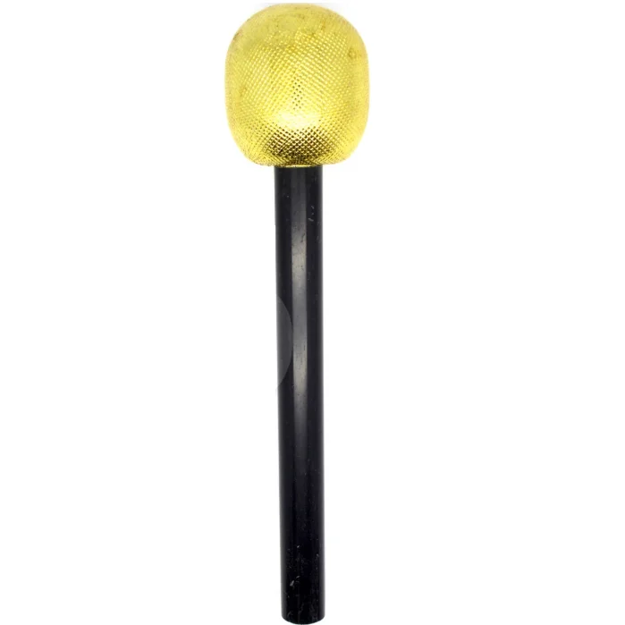 Glitter 80s PARTY MICROPHONE Karaoke Toy Disco Themed Costume Awards N ...
