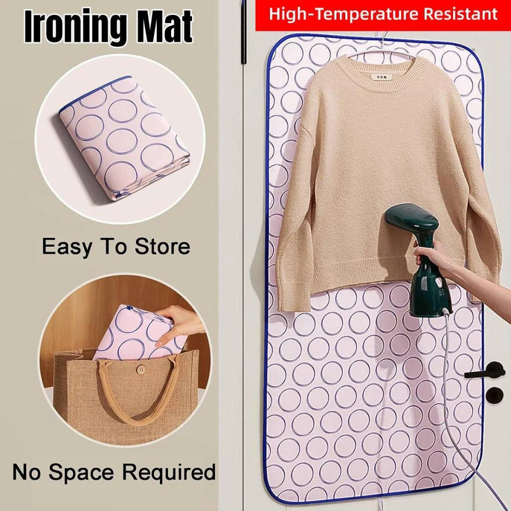Home Travel Insulated Ironing Mat Non Slip Soft Folding Ironing Board ...