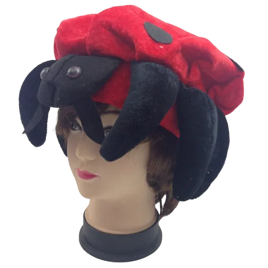 LADYBUG HAT Animal Novelty Cap Party Wear Fancy Dress Costume Accessor ...