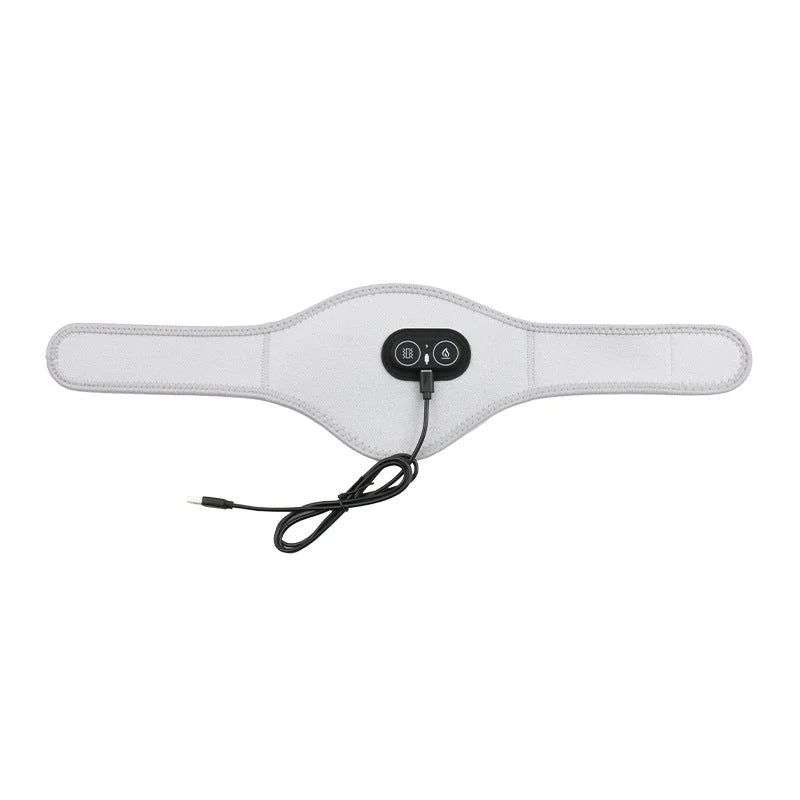 Light Grey Heated Vibrating Neck Wrap - USB Powered Massager for Sooth ...