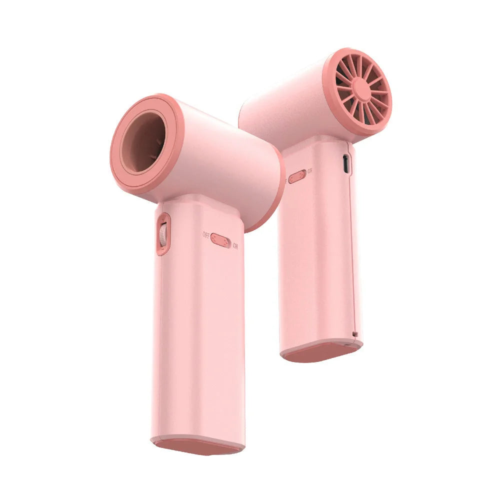 Pink Portable 2-in-1 Mini Handheld Fan and Hair Dryer – Home My Garden
