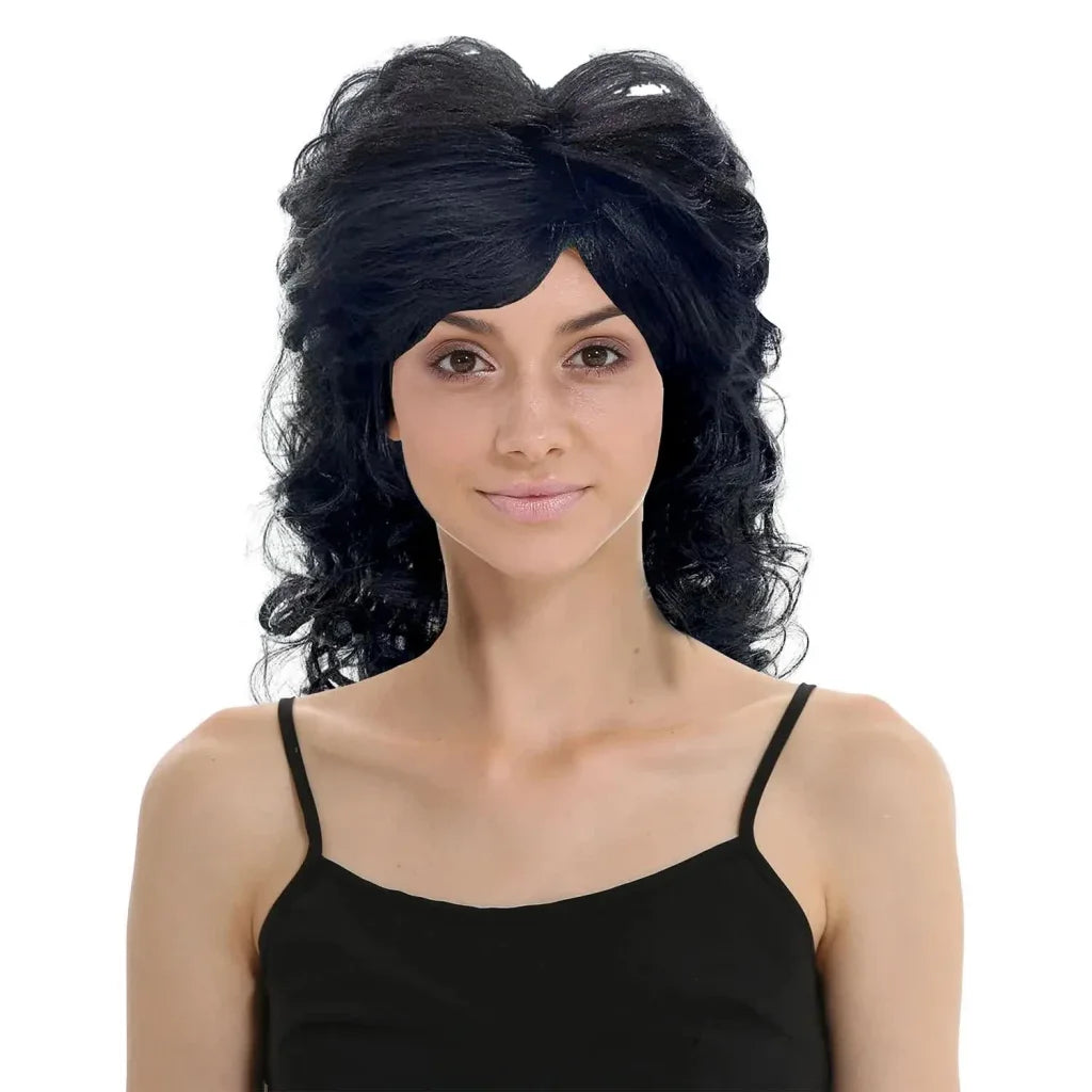 RETRO WIG Curly Long Hair Disco Punk Rock Party Costume 60s 70s 22425 ...