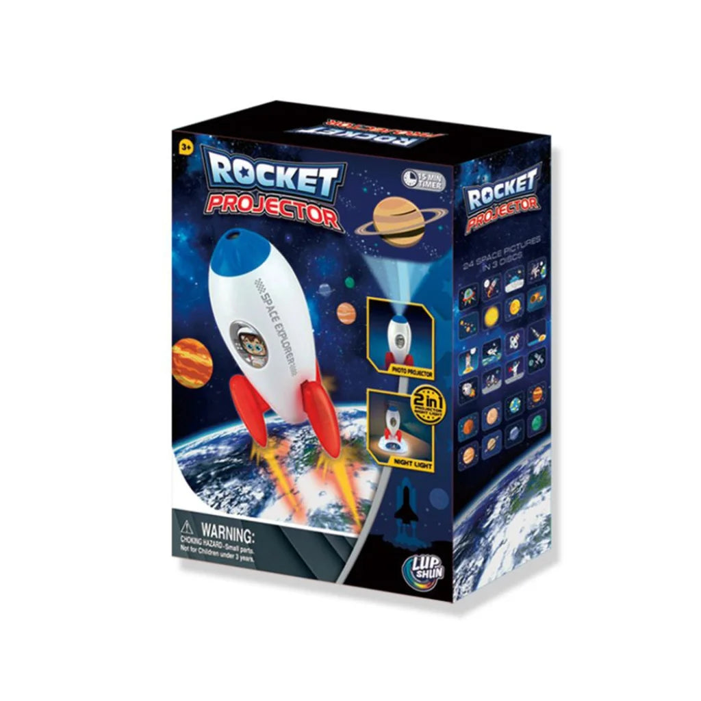 Rocket Projector Night Light Kids STEM Toy - Outer Space Planet – Home ...