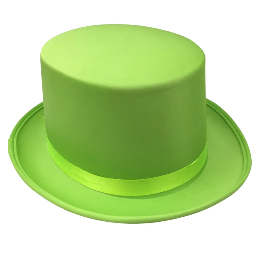 SATIN TOP HAT Costume Party Cap Fancy Dress Trilby Fedora One Size - L ...