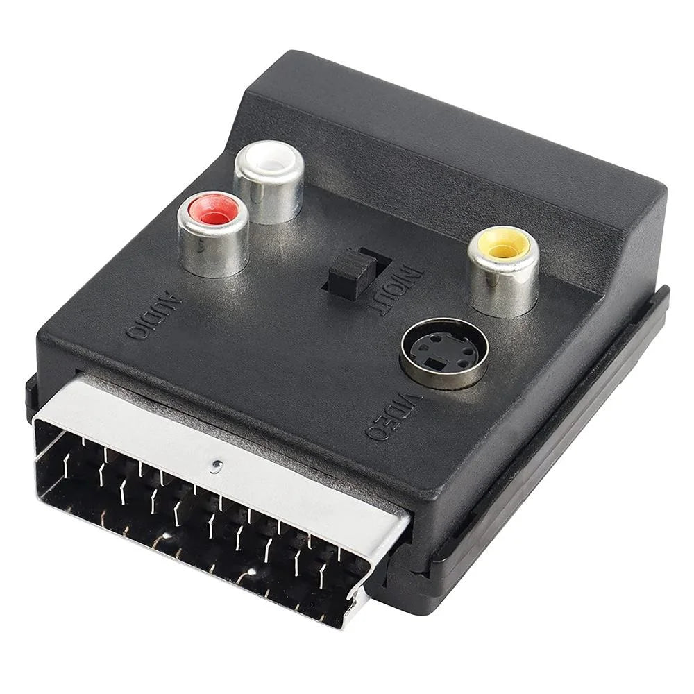 Scart Male To Female S-Video Rca Adapter - Audio Converter – Home My Garden