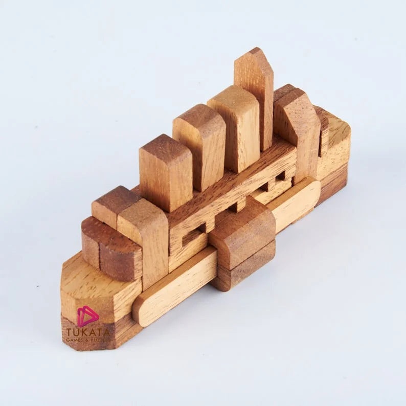Ship Boat Puzzle - 3D Interlocking Wooden Puzzle – Home My Garden
