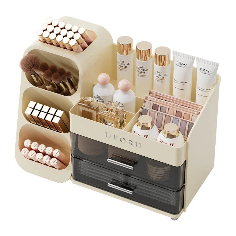 Spacious Cosmetic Organizer - Multi-Functional Vanity Storage for Lips ...