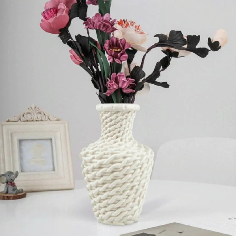 Versatile Plastic Vase for Fresh and Dried Floral Arrangements - Milk ...