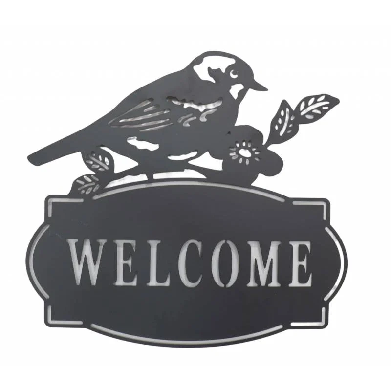Welcome Bird Wall Art 38x34cm – Home My Garden