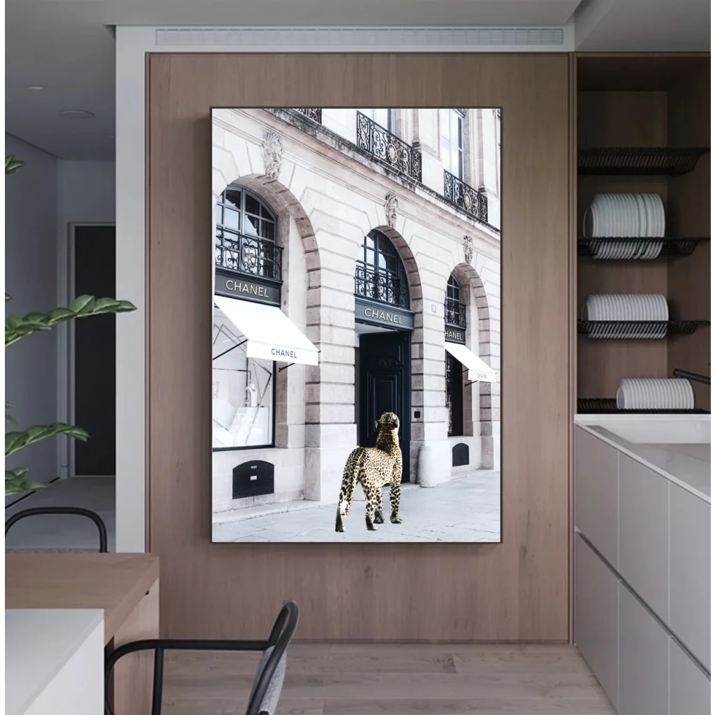 White Framed Artwork Catwalk - 90cm x 60cm – Home My Garden
